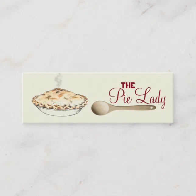 The Pie Lady Business Cards | Zazzle