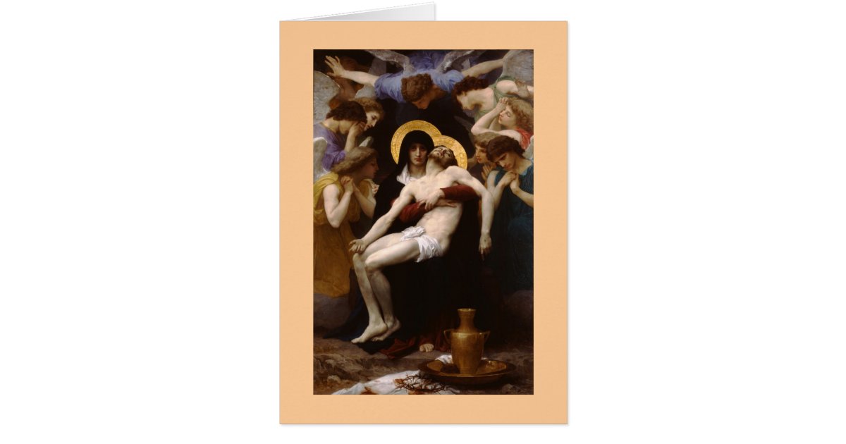 The Pieta by Bouguereau Card | Zazzle.com