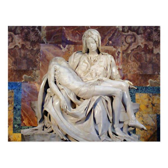 The Pieta by Michelangelo Postcard | Zazzle.com The Pieta by Michelangelo Postcard | Zazzle.com