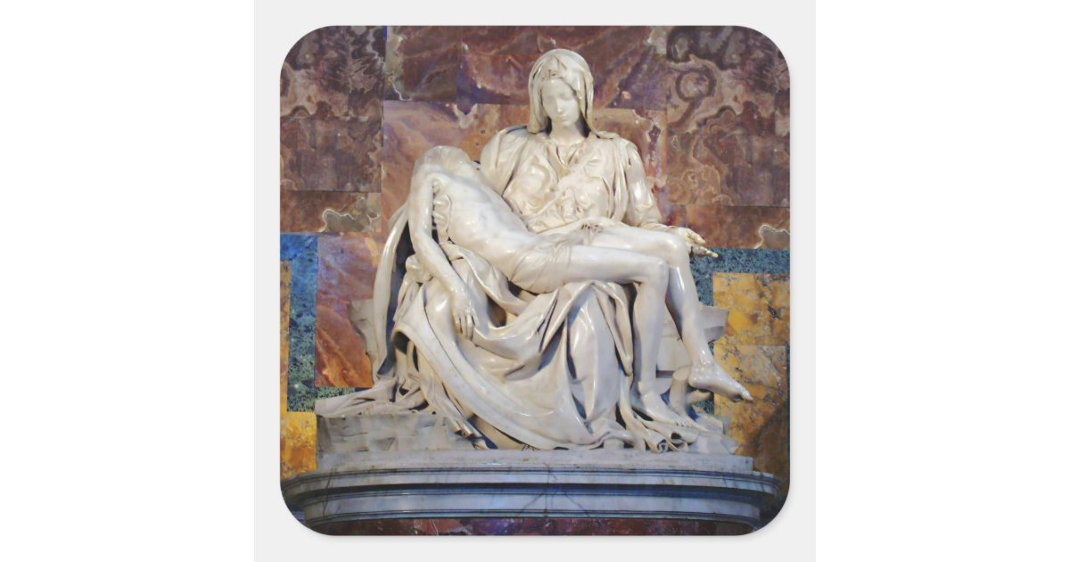 The Pieta by Michelangelo Sticker | Zazzle