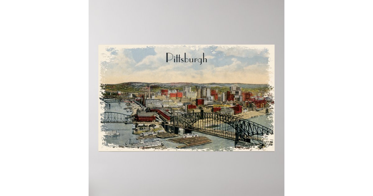 The Pittsburgh Point 1931 Canvas Print | Zazzle