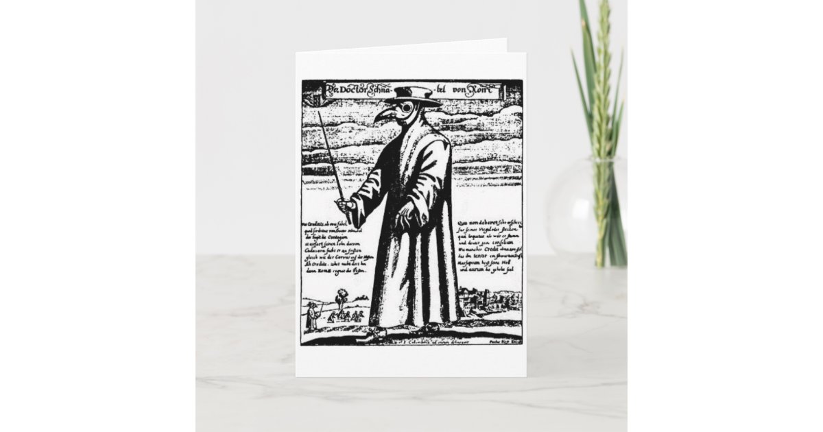 The Plague Doctor. Card | Zazzle