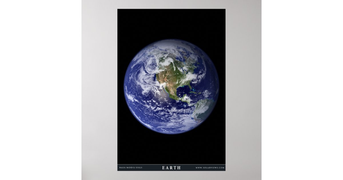 The Planet Earth Poster | Zazzle