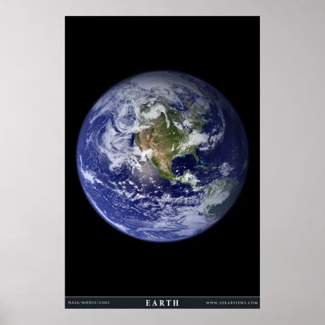 The Planet Earth Poster | Zazzle