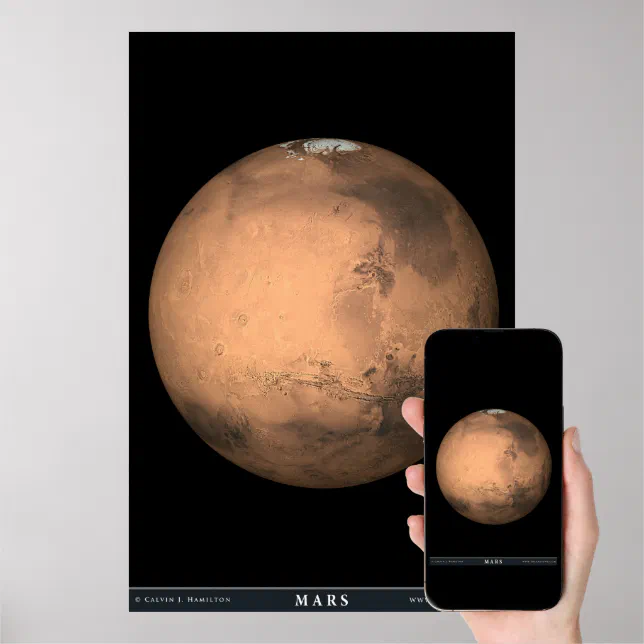 The Planet Mars Poster | Zazzle