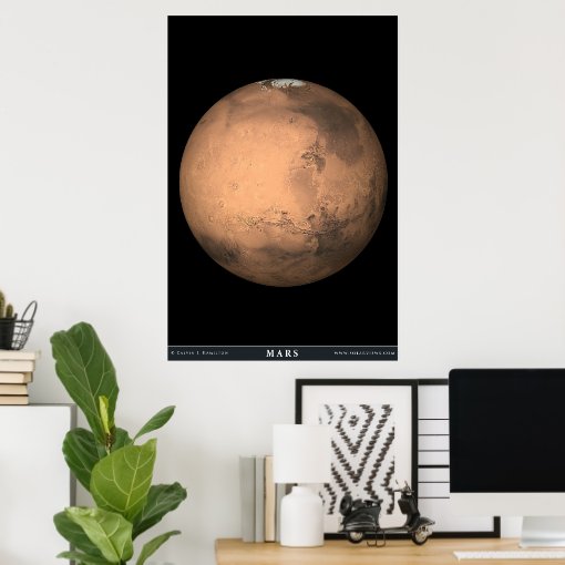 The Planet Mars Poster | Zazzle