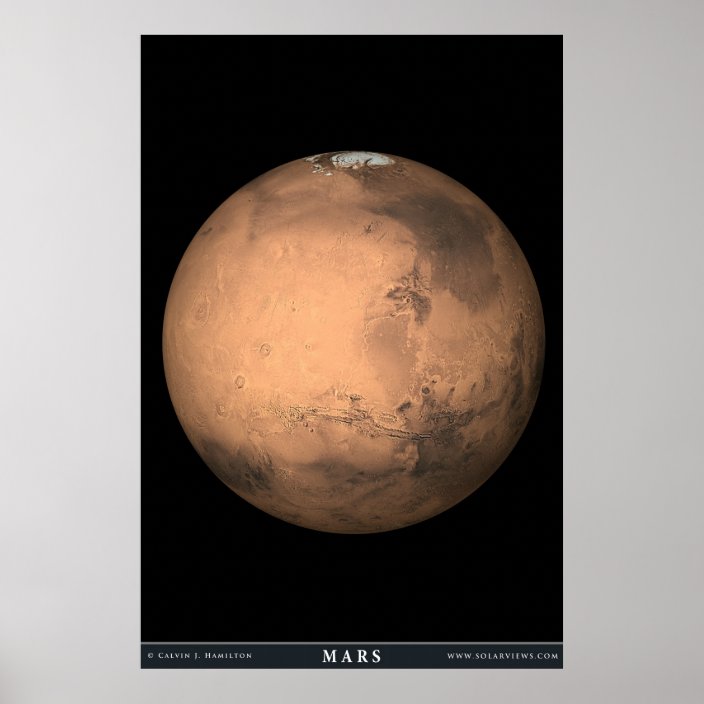 The Planet Mars Poster | Zazzle.com
