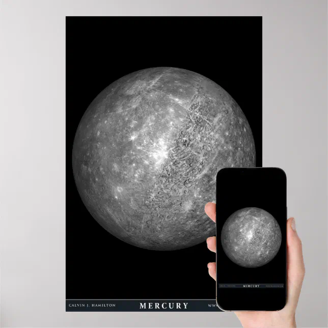 The Planet Mercury Poster | Zazzle