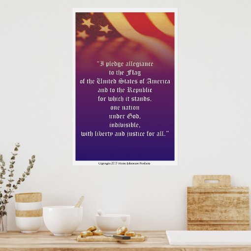 The Pledge of Allegiance Poster | Zazzle