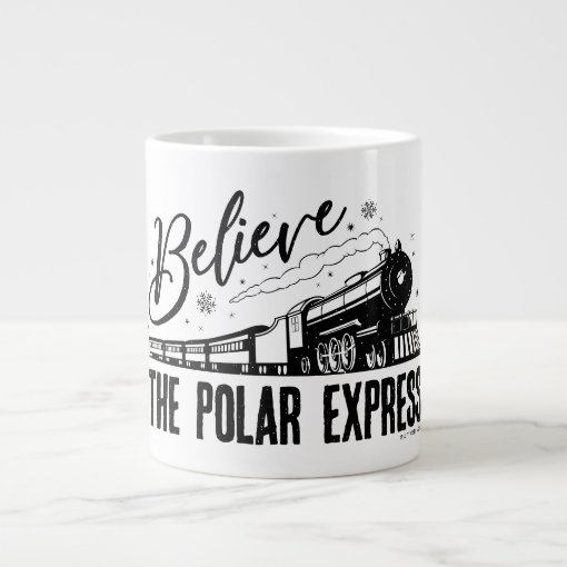 The Polar Express - Believe | Vintage Graphic Giant Coffee Mug | Zazzle