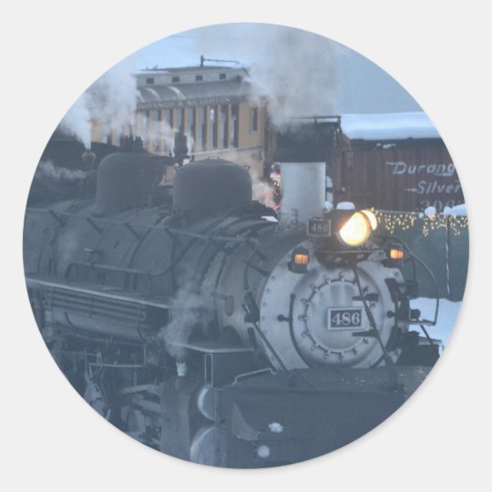 The Polar Express Engine Classic Round Sticker | Zazzle.com