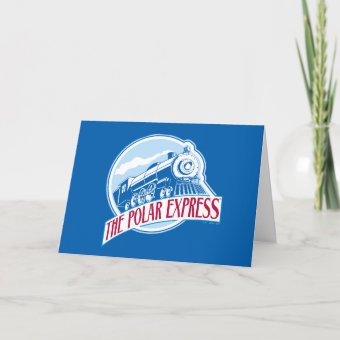 The Polar Express | Train Badge Holiday Card | Zazzle