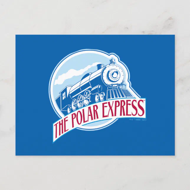 The Polar Express | Train Badge Holiday Postcard | Zazzle