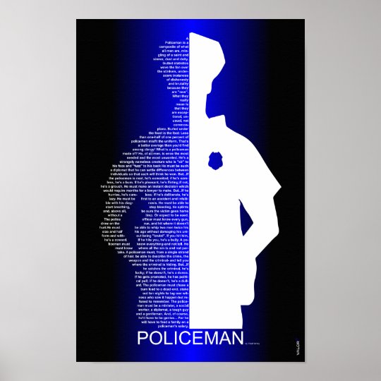 The Policeman Poster | Zazzle.com