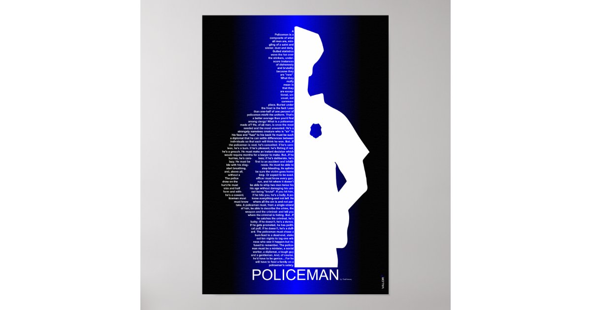 The Policeman Poster | Zazzle