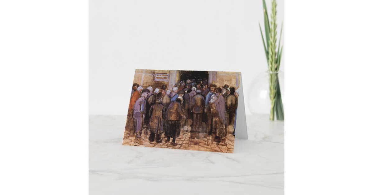 The Poor and Money by Vincent van Gogh Card | Zazzle