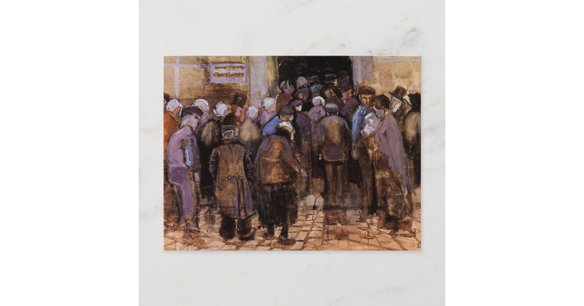 The Poor and Money by Vincent van Gogh Postcard | Zazzle