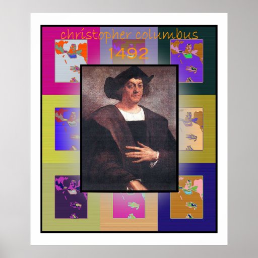 The Pop Art Christopher Columbus Poster | Zazzle