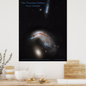 The Porpoise Galaxy from Hubble (NGC 2936) -poster Poster | Zazzle