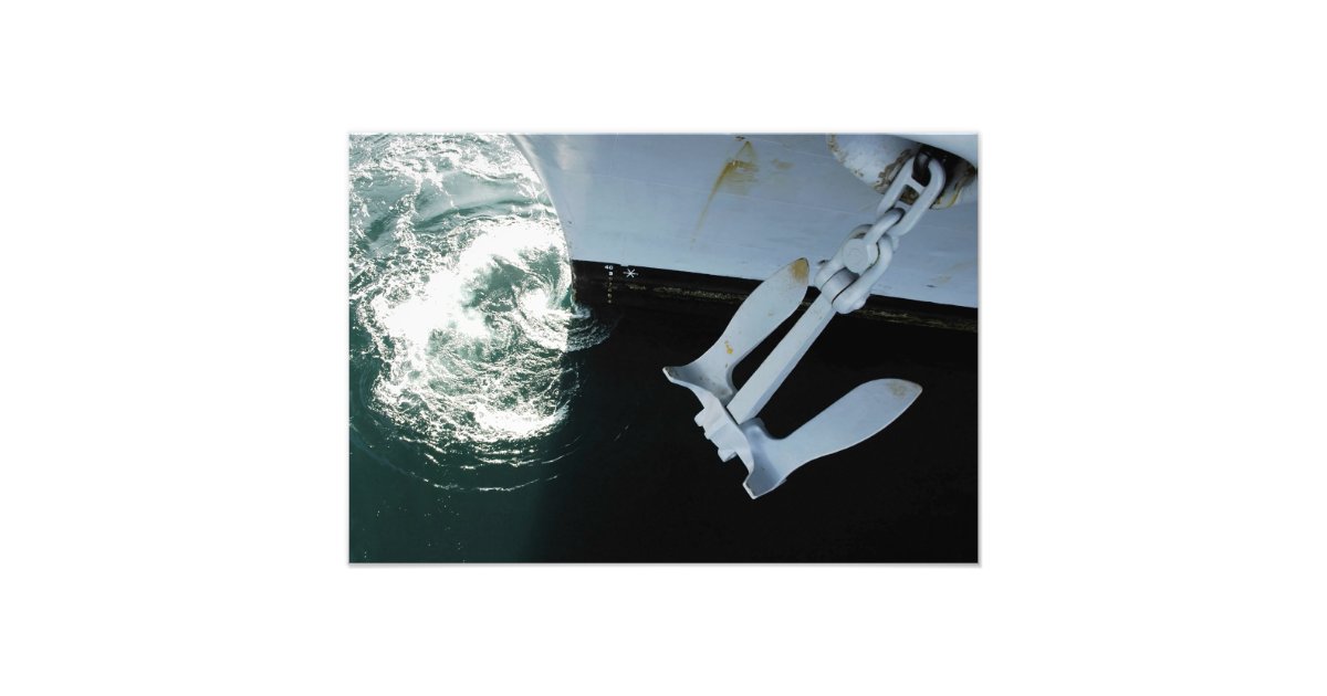 The port side Mark II Stockless Anchor Photo Print | Zazzle