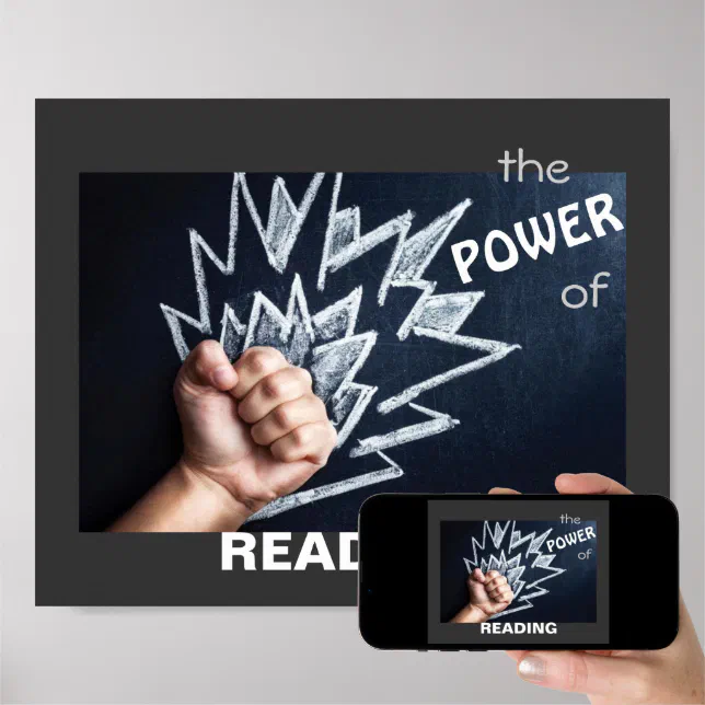 The Power of Reading Literacy Poster | Zazzle