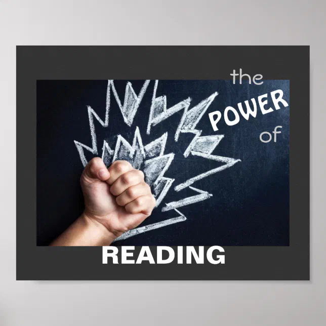 The Power of Reading Literacy Poster | Zazzle