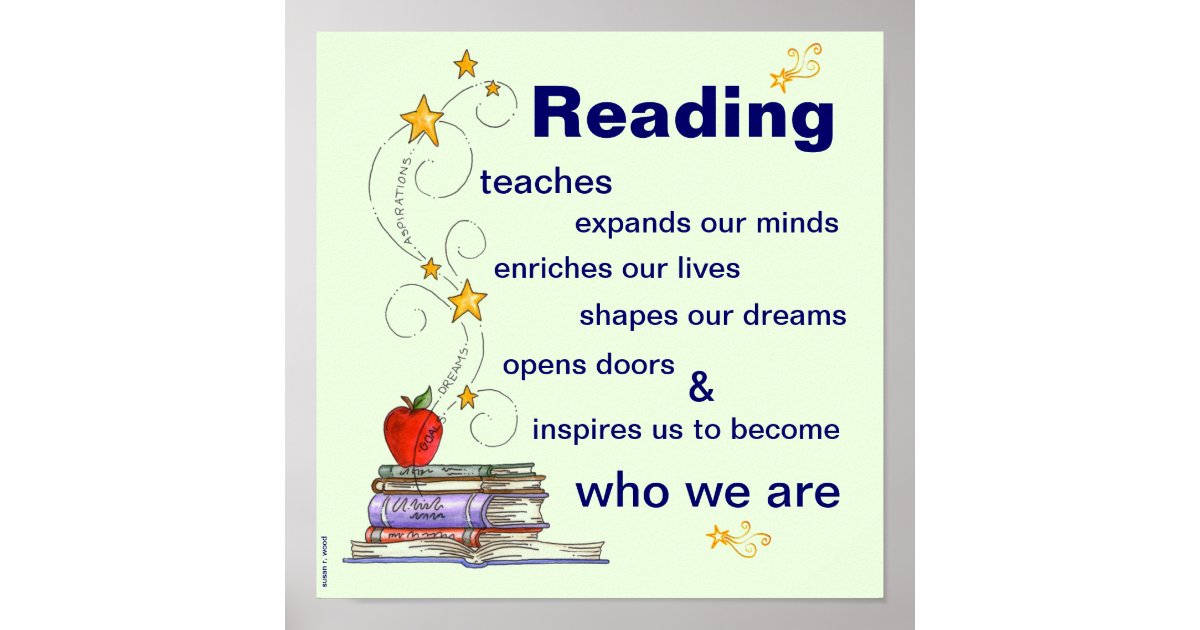 The Power of Reading Poster | Zazzle