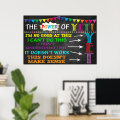 THE POWER OF YET! Classroom Poster | Zazzle