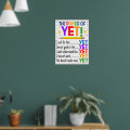 The Power Of Yet Classroom Poster | Zazzle