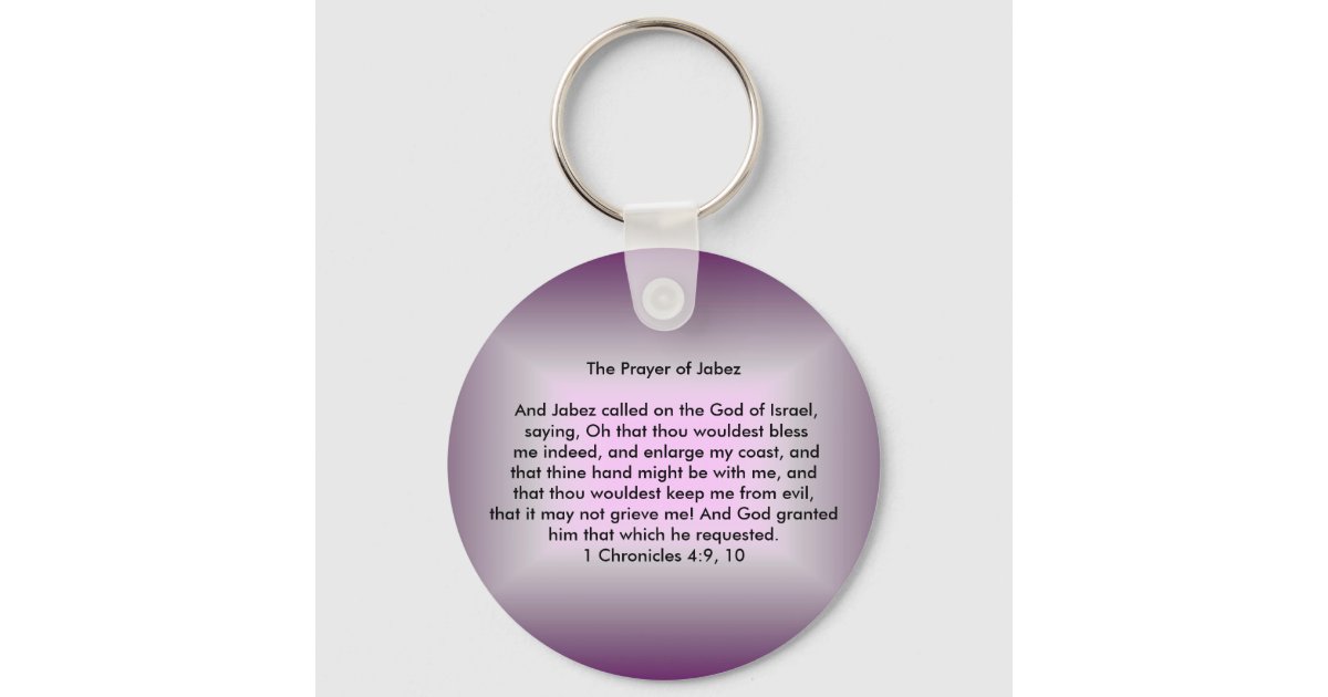 The Prayer of Jabez Keychain | Zazzle