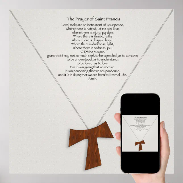 The Prayer of Saint Francis Poster | Zazzle