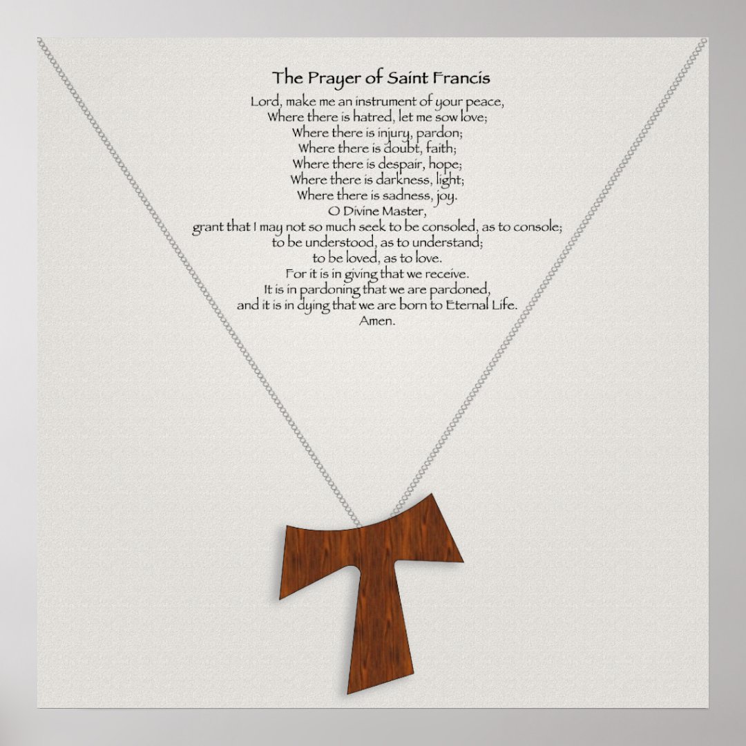 The Prayer of Saint Francis Poster | Zazzle