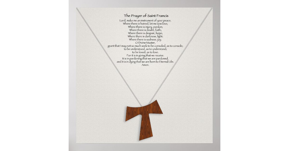The Prayer of Saint Francis Poster | Zazzle