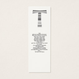 The Prayer of St. Francis - Bookmark | Zazzle