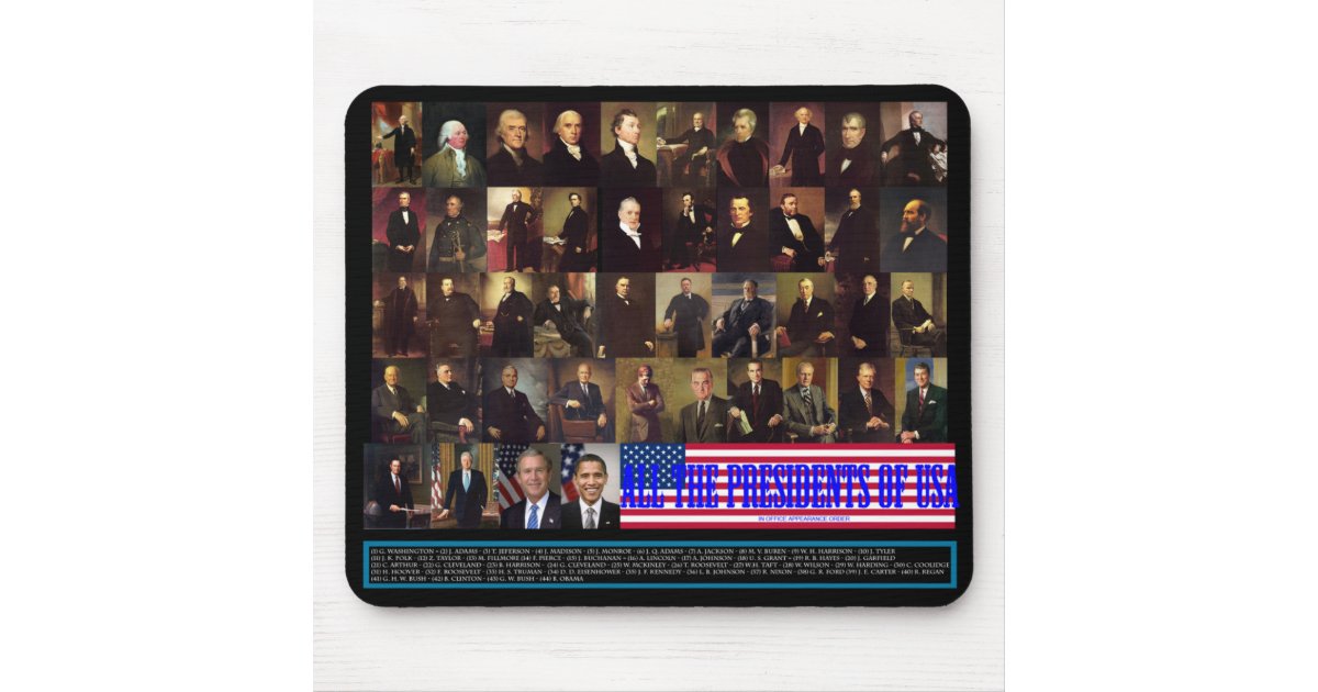 The Presidents Mouse Pad | Zazzle