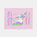 The Prettiest Rainbow Unicorns Are Born In June Fleece Blanket | Zazzle