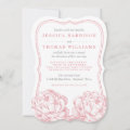 The Pretty Peony Floral Wedding Collection Invitation | Zazzle