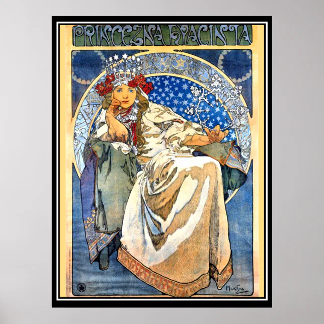 The Princess Alphonse Mucha Poster | Zazzle