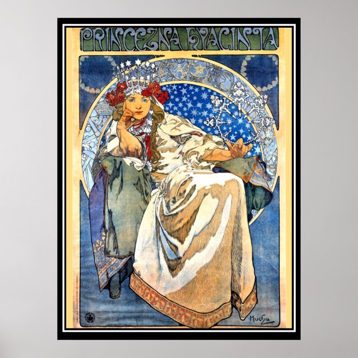 The Princess Alphonse Mucha Poster | Zazzle