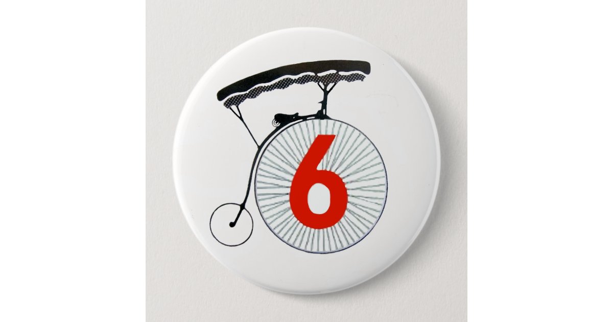 The Prisoner Number 6 Button | Zazzle