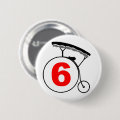 "The Prisoner" Number 6 Button | Zazzle