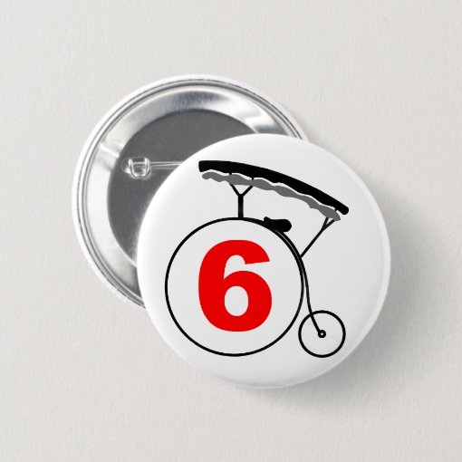 "The Prisoner" Number 6 Button | Zazzle