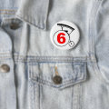 "The Prisoner" Number 6 Button | Zazzle