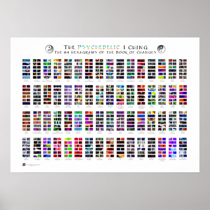 The Psychedelic I Ching Poster | Zazzle