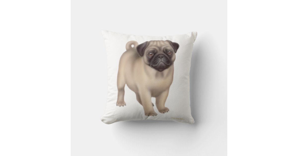 The Pug Puppy Pillow | Zazzle