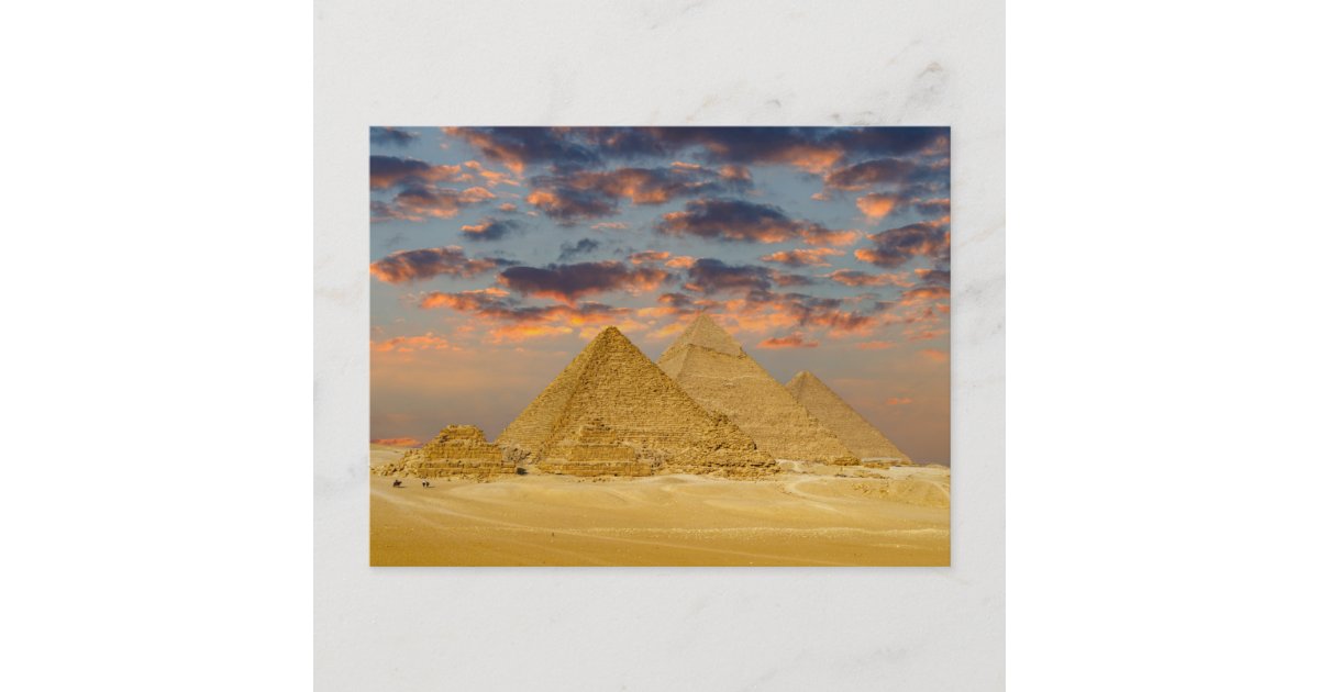 The pyramids postcard | Zazzle
