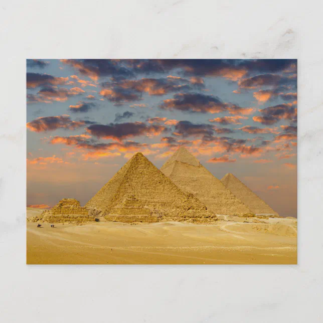 The pyramids postcard | Zazzle