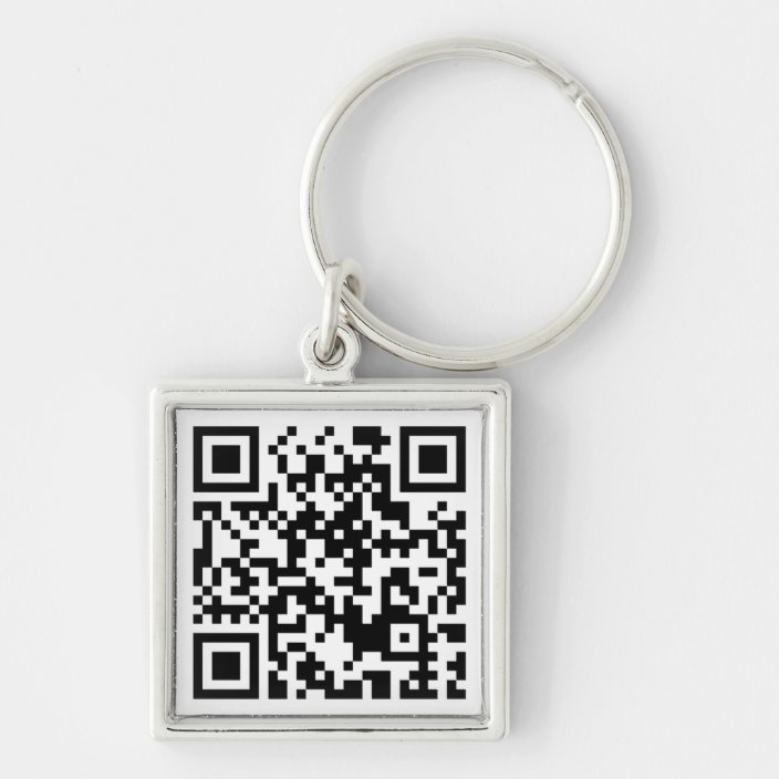 The QR Code Modern Business Card Keychain | Zazzle.com