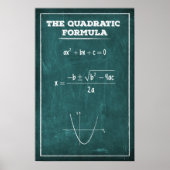 The Quadratic Formula Poster | Zazzle
