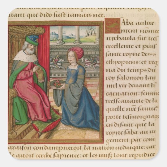 The Queen of Sheba Square Sticker | Zazzle.com